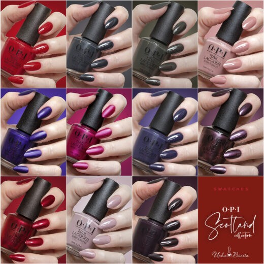 OPI Scotland - Swatches