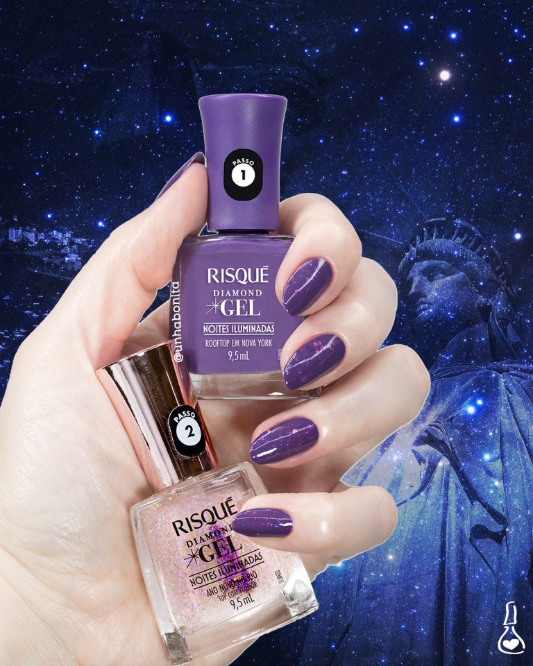 Risqué Diamond Gel Noites Iluminadas - swatches